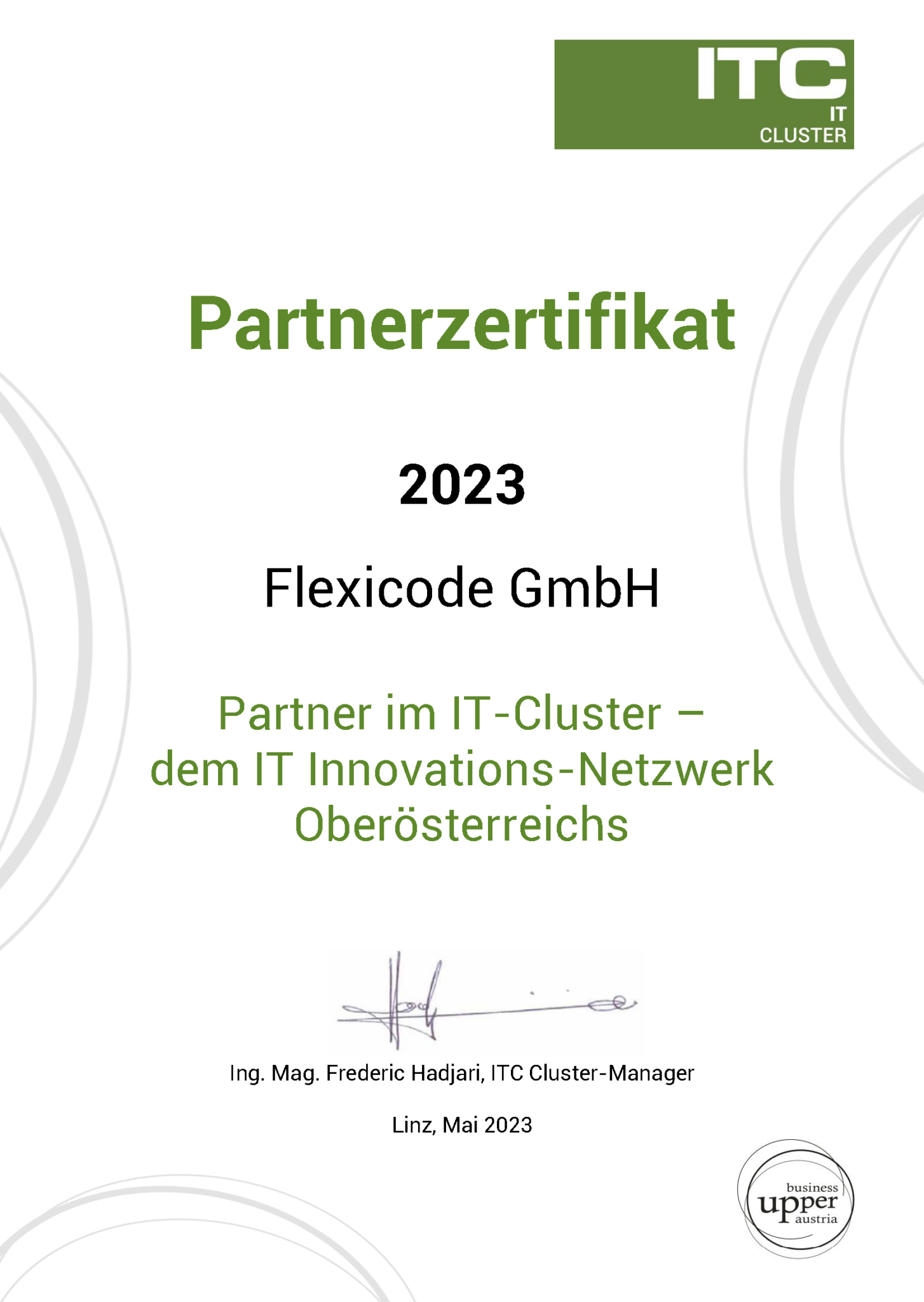 FLEXiCODE tritt dem IT-Cluster Österreich bei - FLEXiCODE GmbH